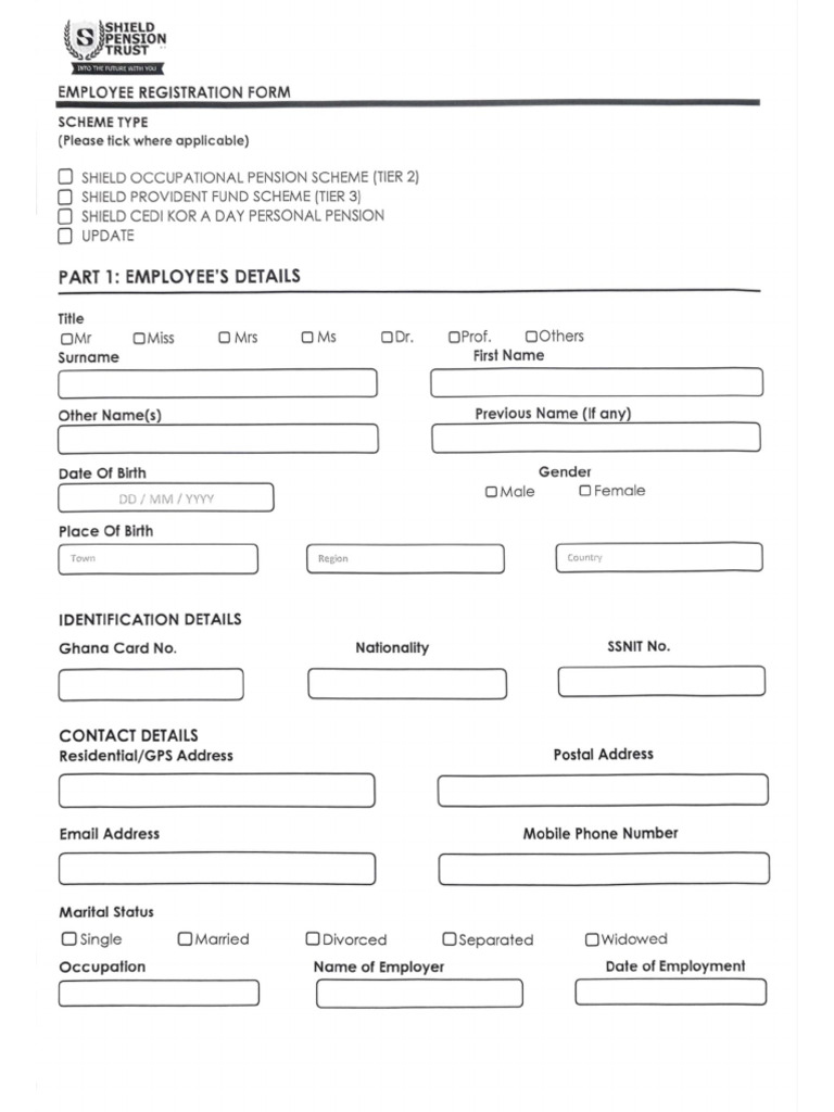 SHIELD EMPLOYEE REGISTRATION | PDF