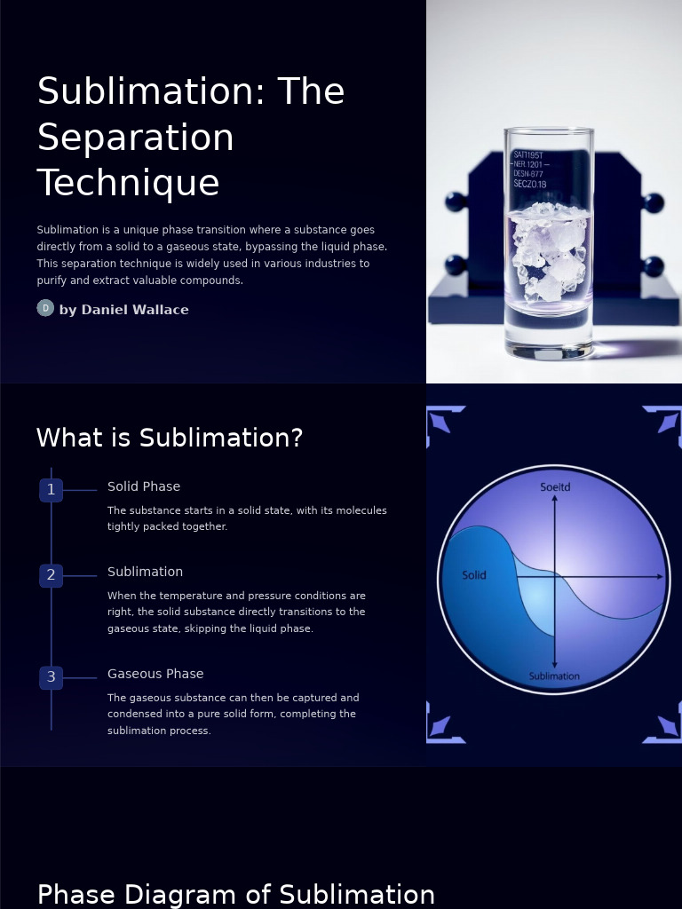 Sublimation-The-Separation-Technique | PDF | Phase (Matter) | Gases