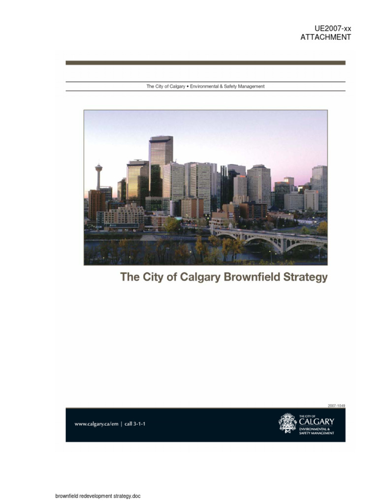 2007 Brownfield - Redevelopment - Strategy | PDF | Sustainability | Infrastructure