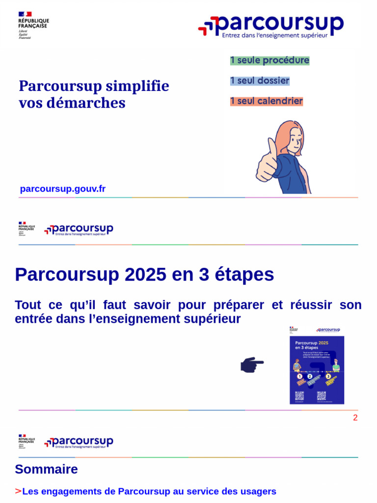 ppt-parcoursup-2025-version-longue__DEF] | PDF | Niveaux d'enseignement | Études supérieures