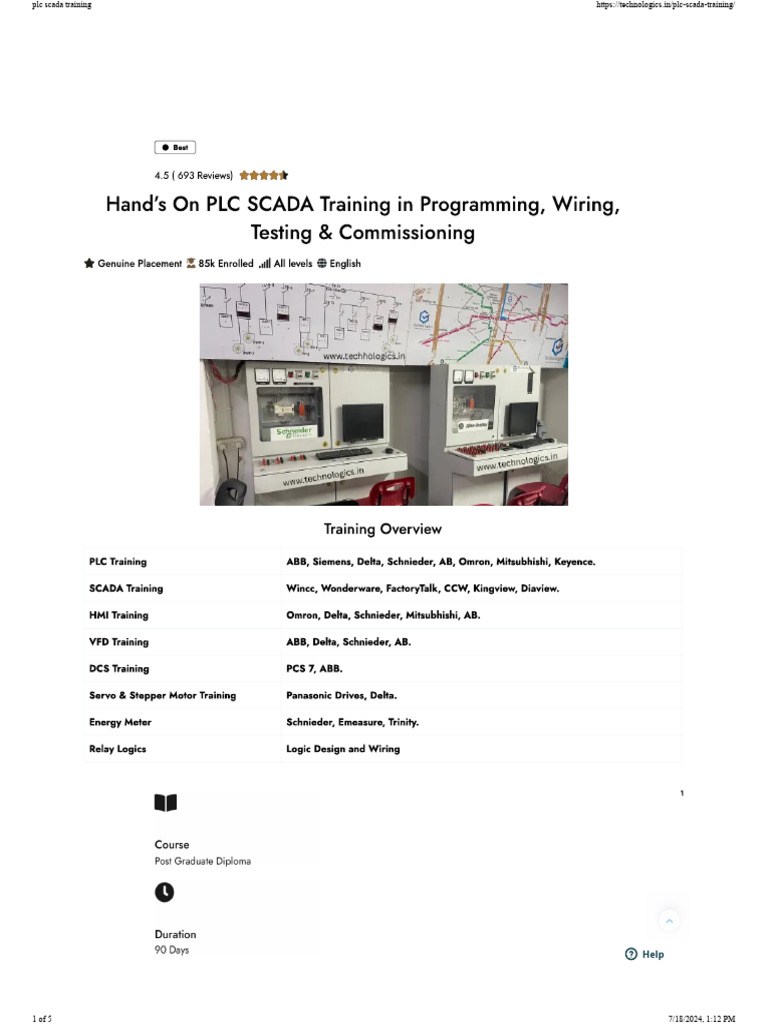 PLC Scada Course | PDF