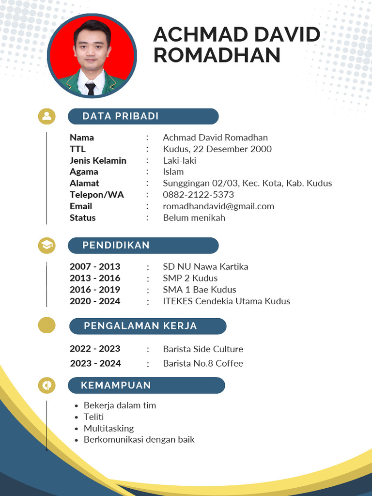 CV Achmad David Romadhan | PDF