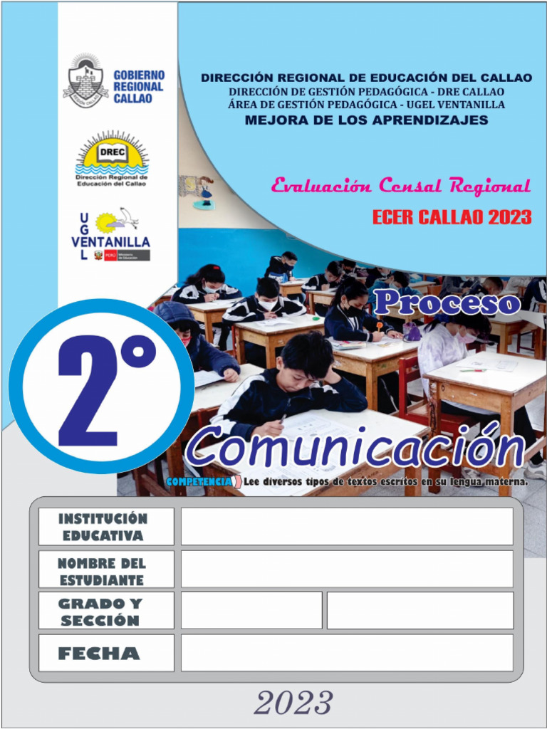 Prueba 2do - Comunicación - Proceso | PDF