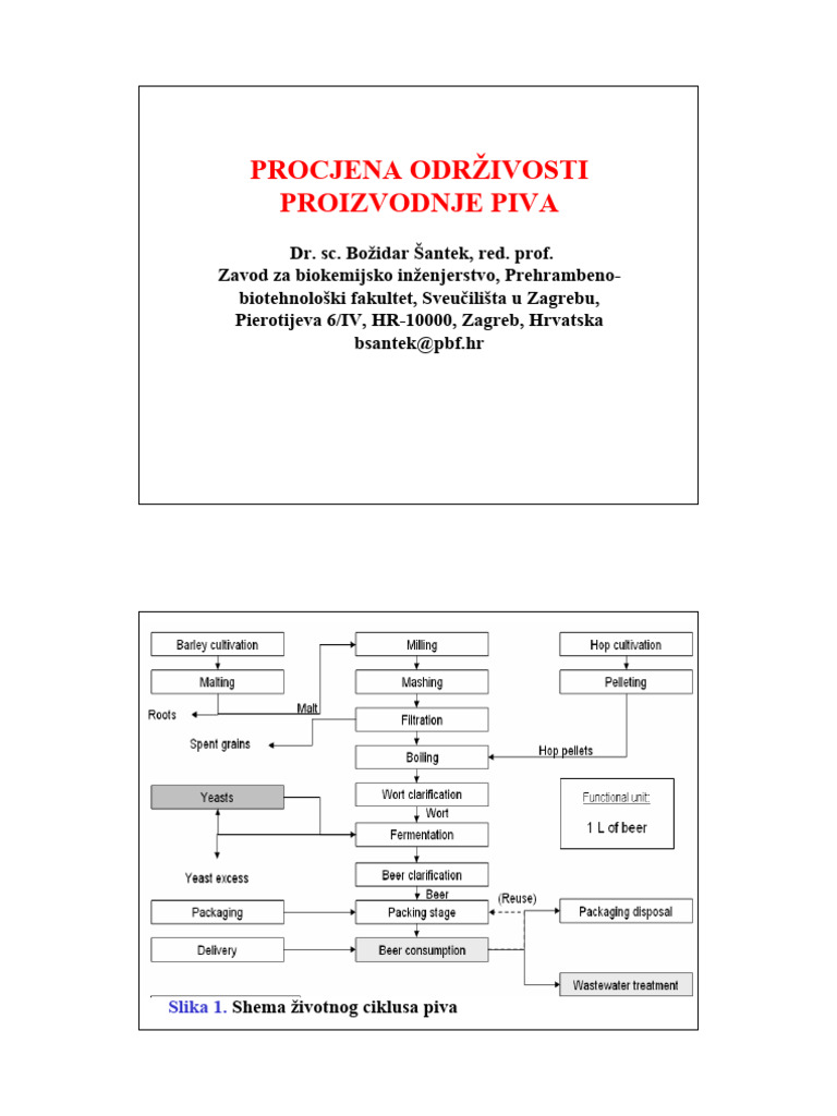 Dopuna 2 Predavanju BS 1 LCA-pivo | PDF