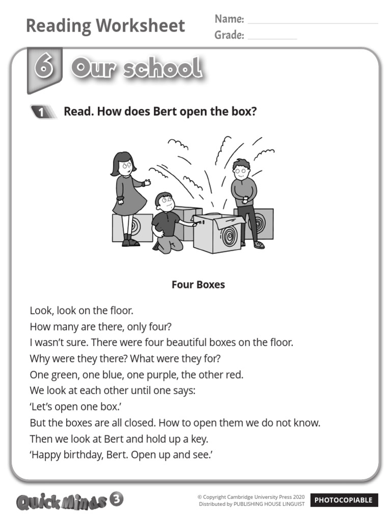 qm3 U6 Reading Worksheet | PDF