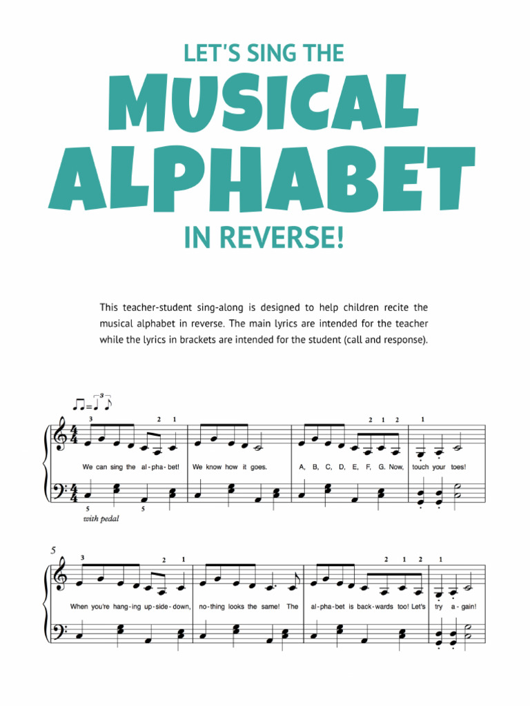 Musical Alphabet in Reverse 2 | PDF