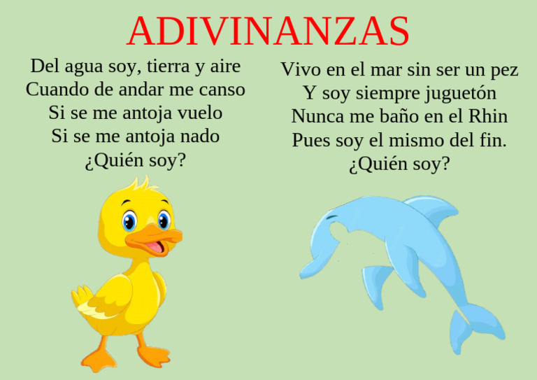 Adivinanzas del Delfín para Niños | PDF