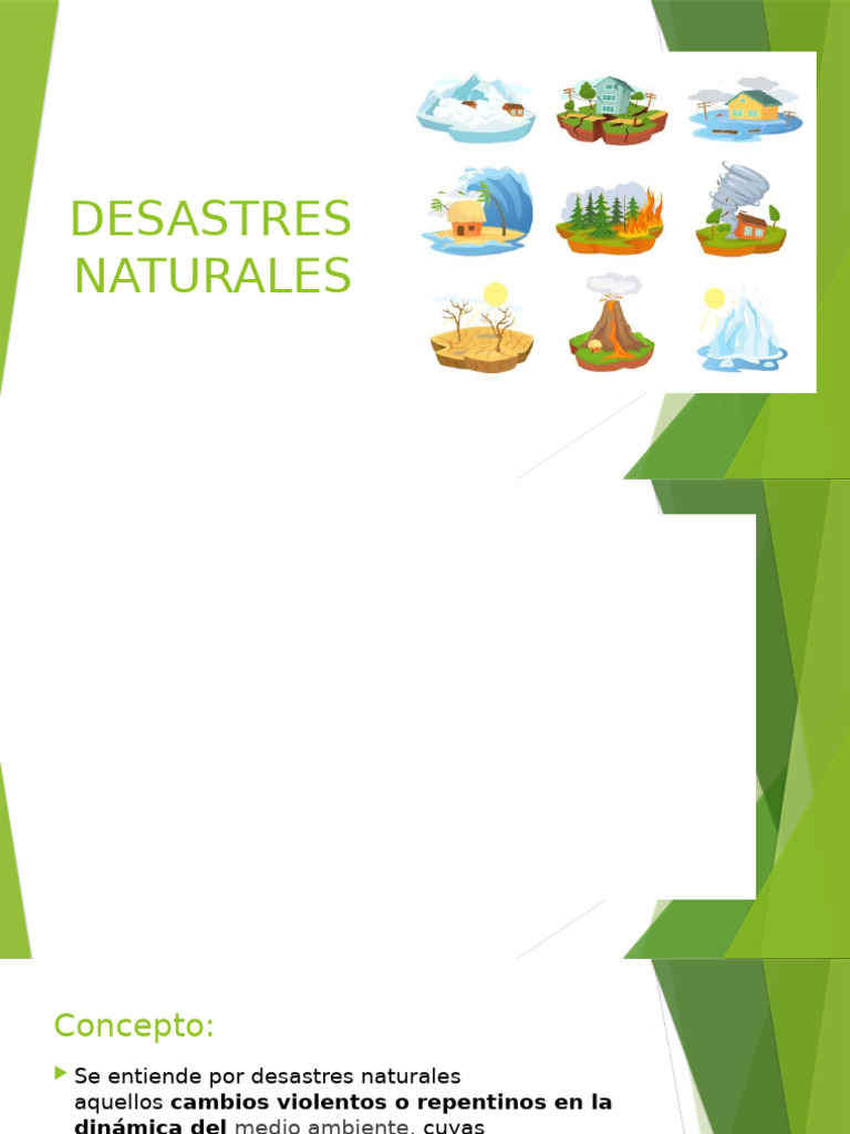 Clasificación y ejemplos de desastres naturales | PDF | Desastres ...