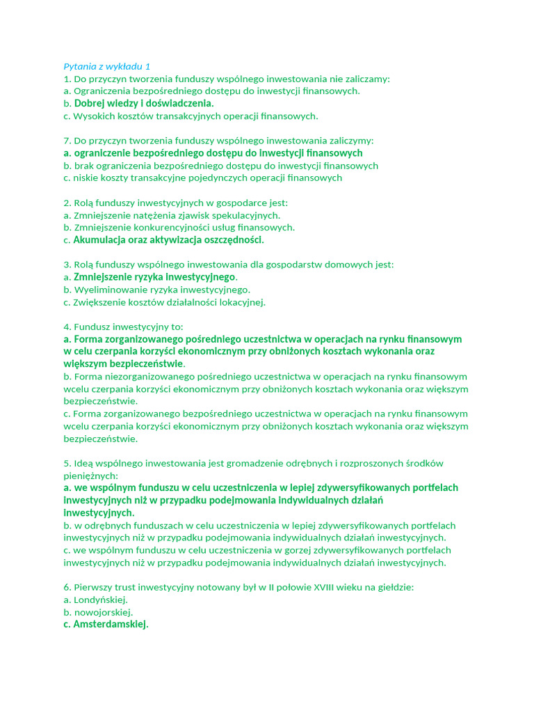 Egzamin Kania 1 | PDF