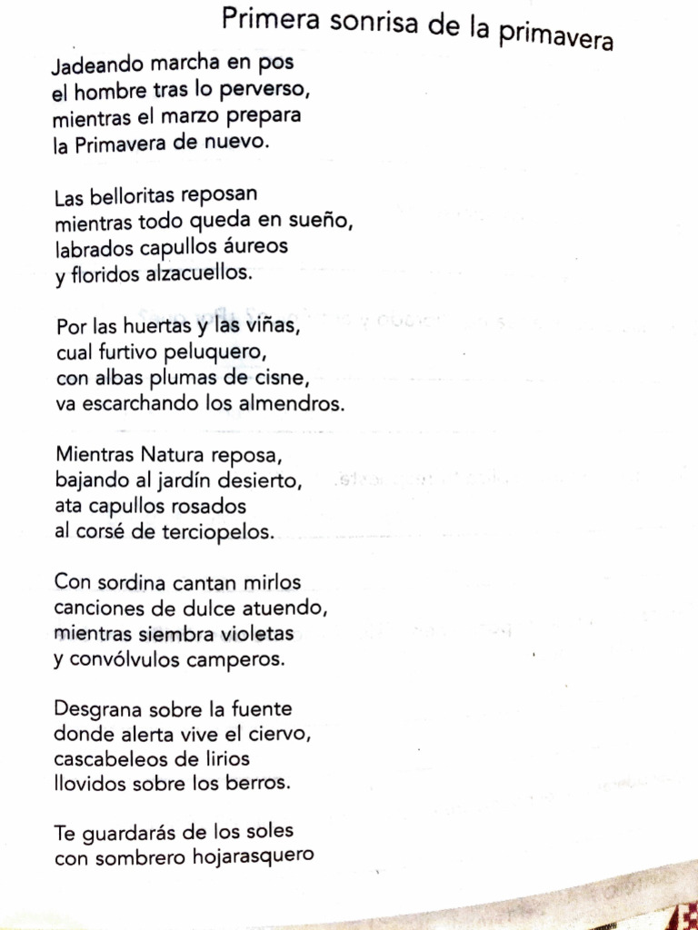 Análisis poético: Primavera y pasos | PDF