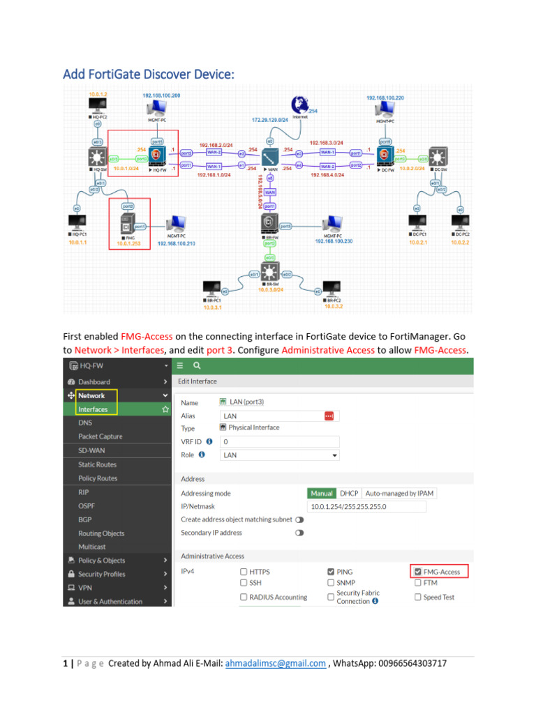 22-Add FortiGate Discover Device | PDF | Computer Science | Computer ...