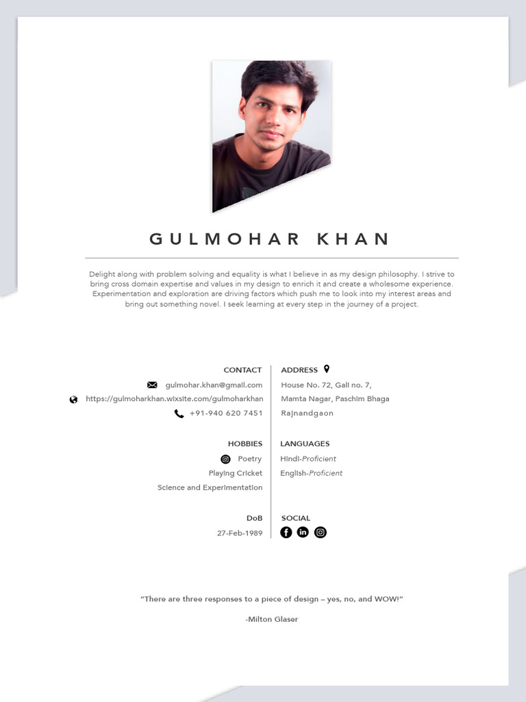 Gulmohar UX Designer at Google | PDF | User Interface Design | Computer ...