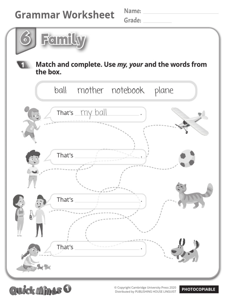 qm1 U6 Grammar Worksheet | PDF