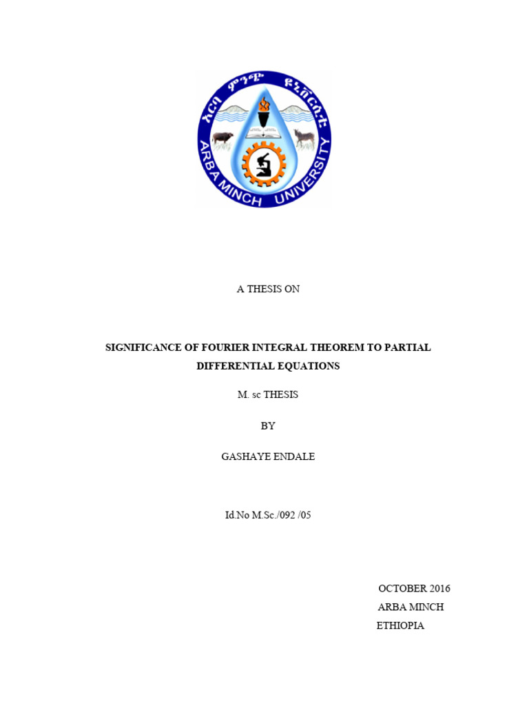 Significance of Fourier Integral Theorem | PDF | Partial Differential Equation | Fourier Transform