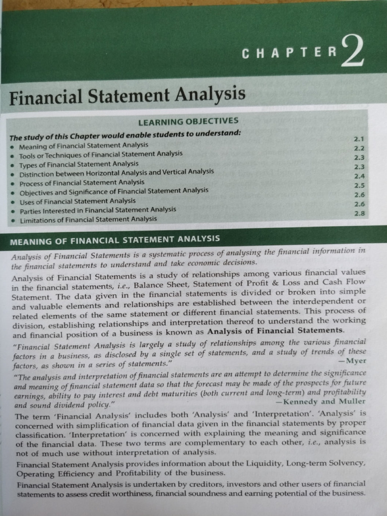 Financial Statements Analysis | PDF