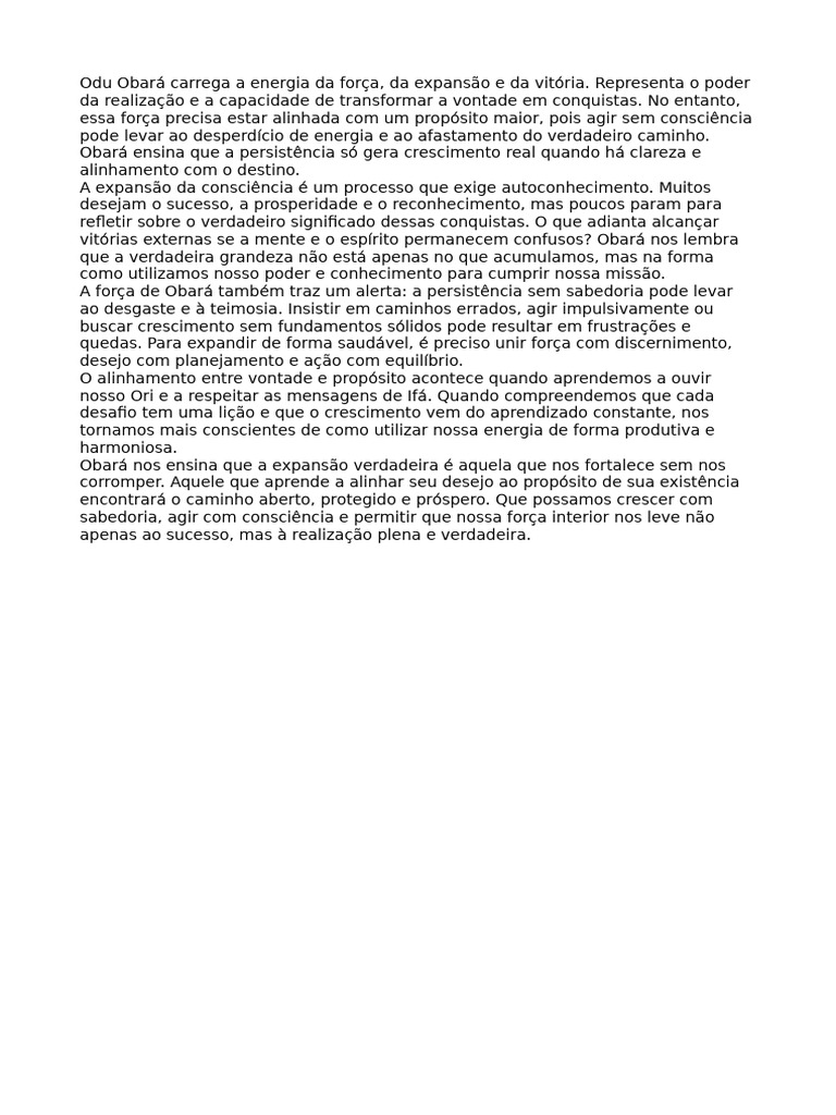 Odu Obara | PDF
