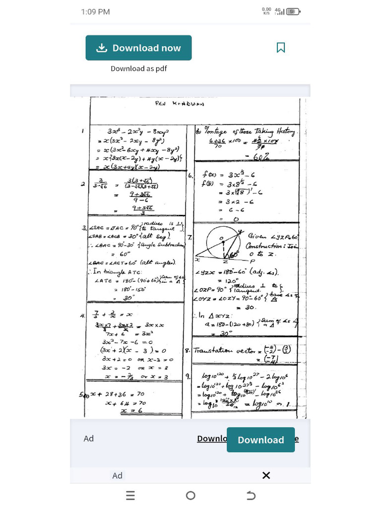 Math Question and Answer From Scribd | PDF