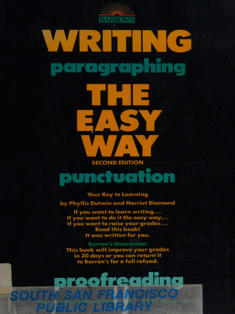 Writing The Easy Way 2nd Edition | PDF | The Great Gatsby