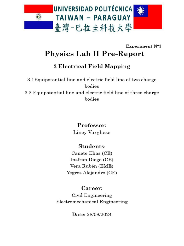 Report 003 Group10 PhysicsLabII | PDF | Electric Field | Electrical Connector