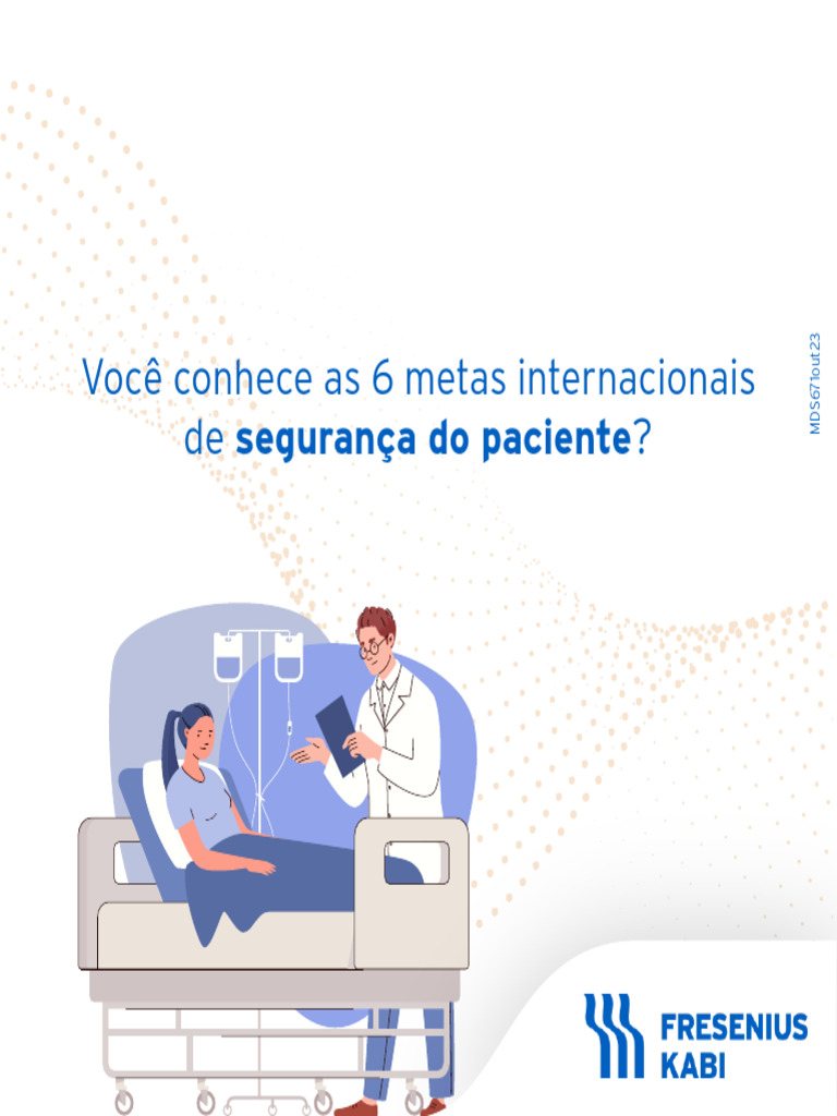 As 6 Metas Internacionais de Segurança Do Paciente | PDF