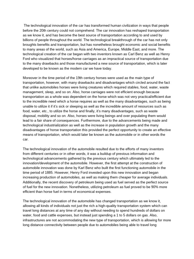 Omar Haidar - EIS 8L - IDU - Technological Breakthrough | PDF | Car ...
