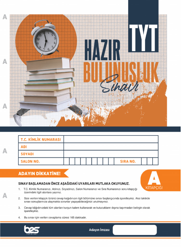 2024-2025 Tyt Bes Hazir Bulunuşluk | PDF