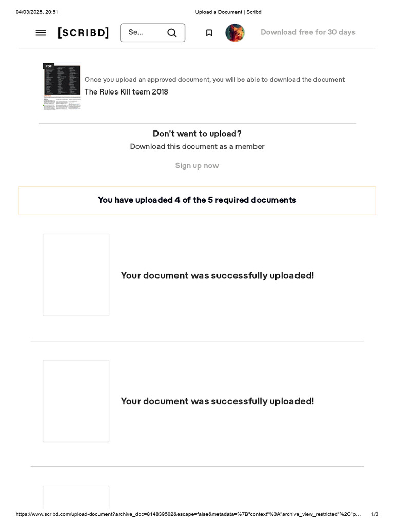 Upload A Document - Scribd | PDF | Scribd | Software