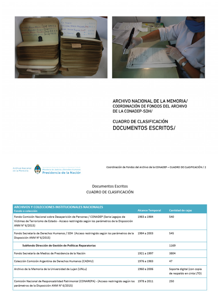 Cuadro de Documentos Escritos-Anm | PDF | Américas | Argentina