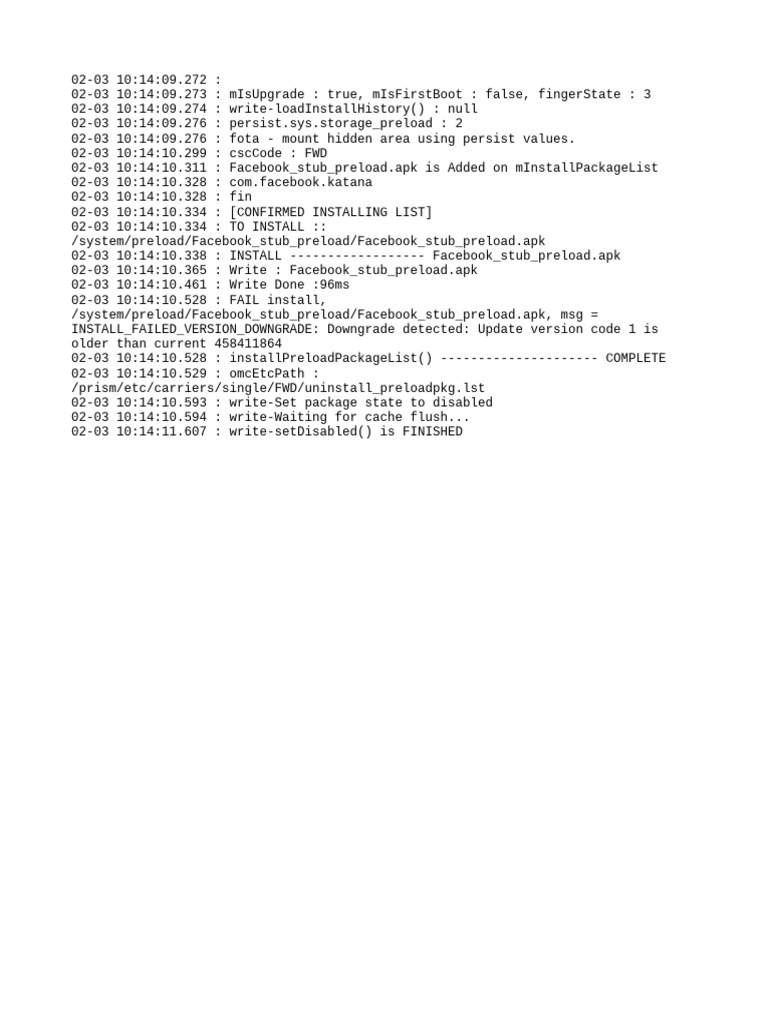 Preload Installer | PDF