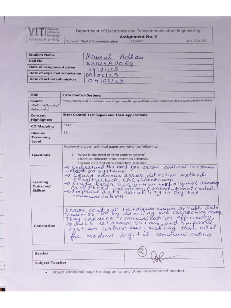 Assignment3 DCOM 23104A0058 | PDF