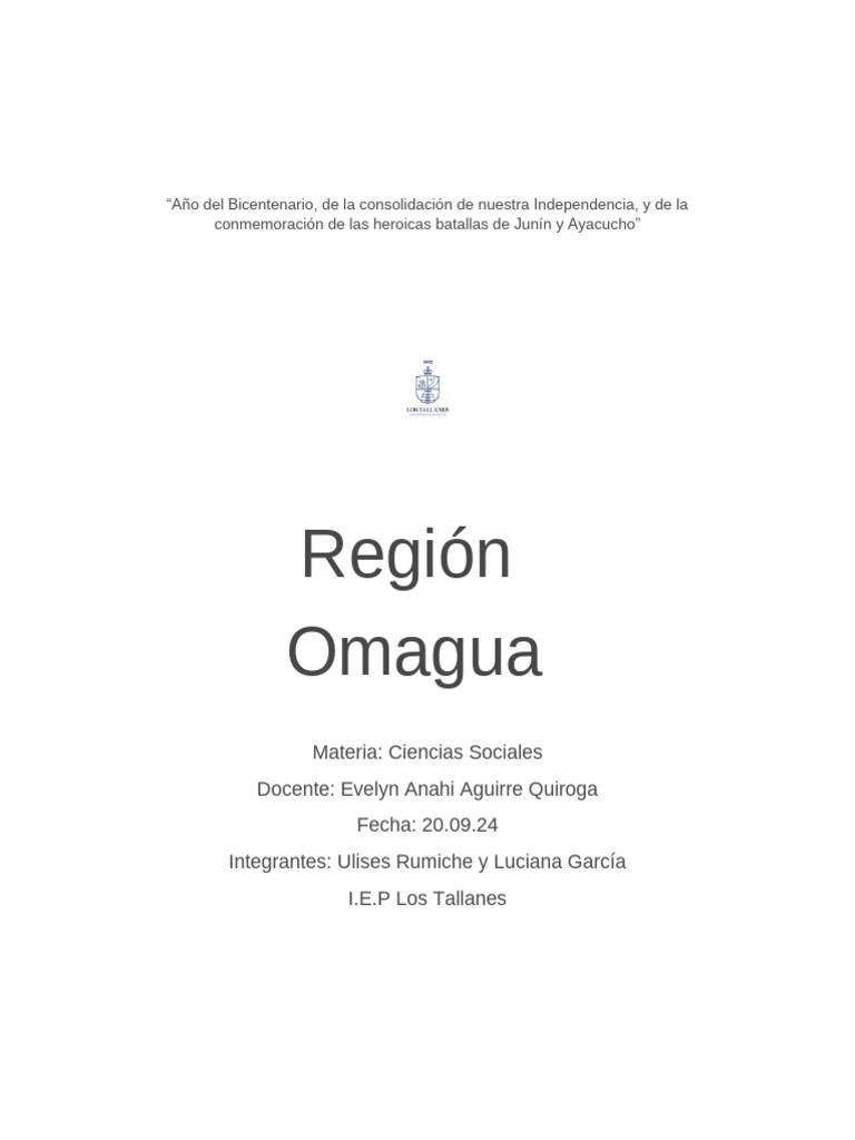 Región Omagua | PDF