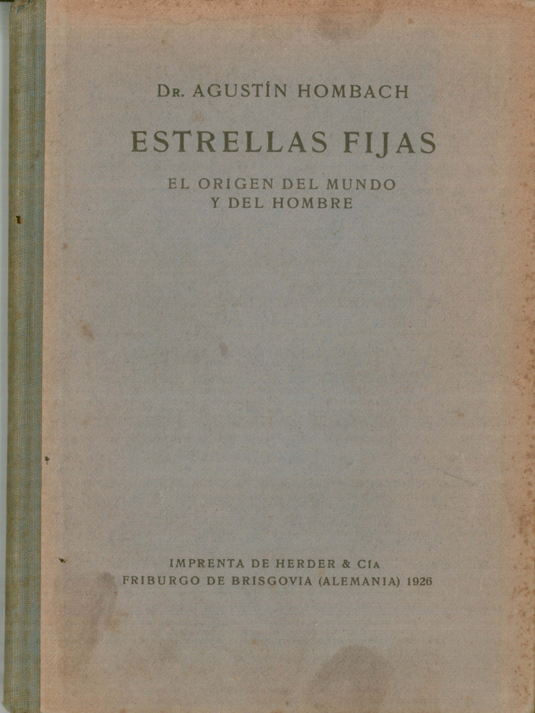 Estrellas Fijas El Origen Del Mundo y Del Hombre | PDF