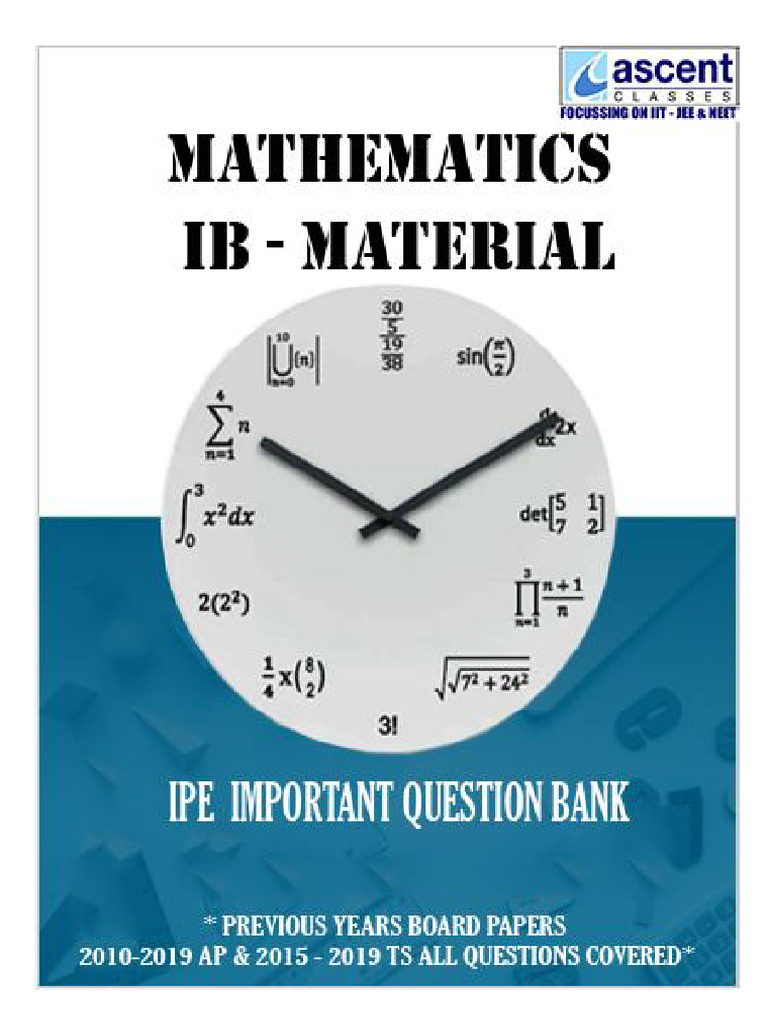 1b Material 2020-21 Full PDF | PDF | Line (Geometry) | Trigonometric ...
