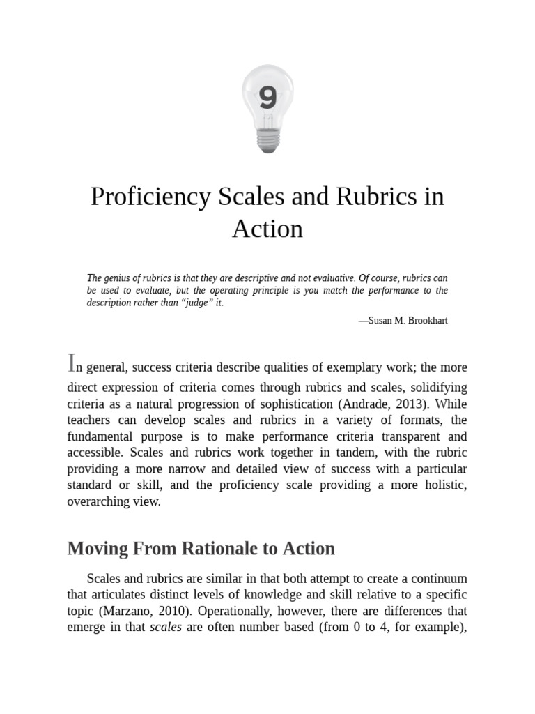 Standards-Based Learning in Action CH 9 | PDF | Educational Assessment | Rubric (Academic)