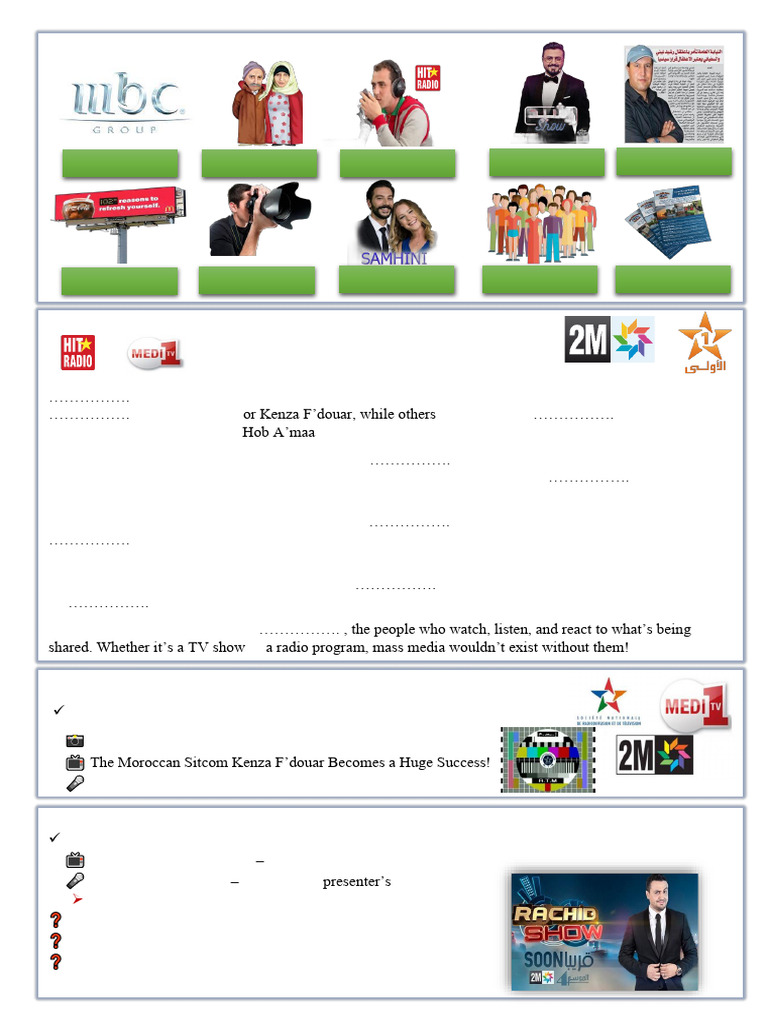 Mass Media Vocabulary for Students | PDF | Mass Media | Entertainment