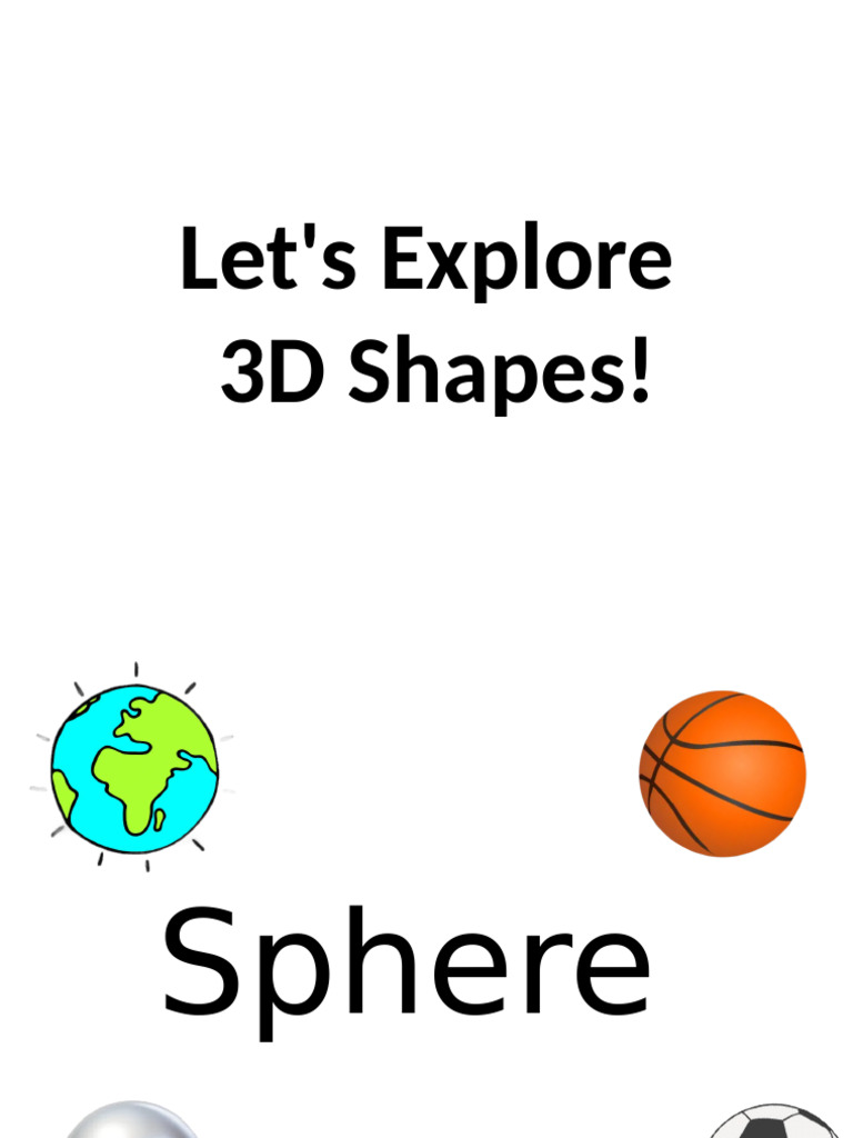3D Shapes Presentation | PDF