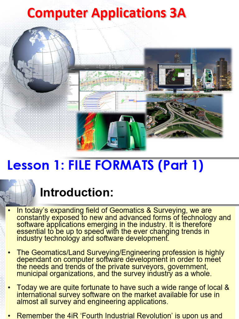 Lesson 1-File formats (Part 1) | PDF | Comma Separated Values | File Format