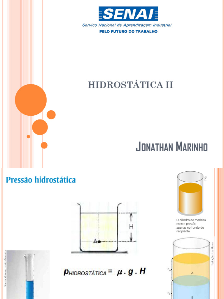 Hidrostática II - 1º Ano | PDF