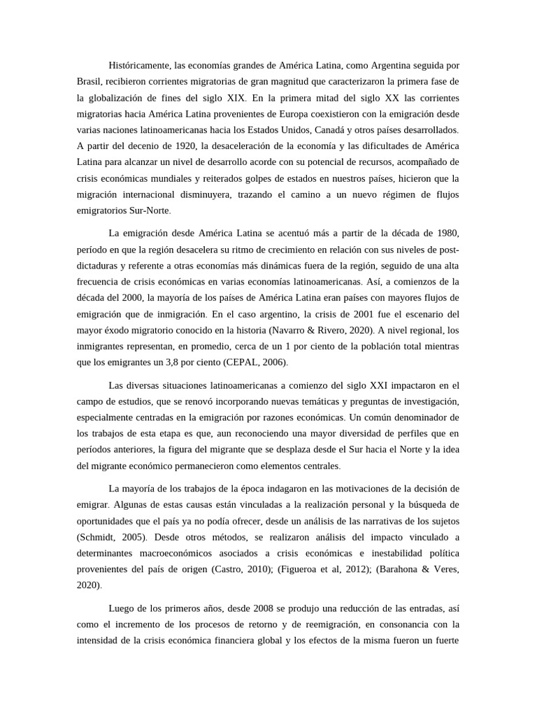 Recorte Rivero 2020, Cuali. | PDF | Migración humana | Pobreza