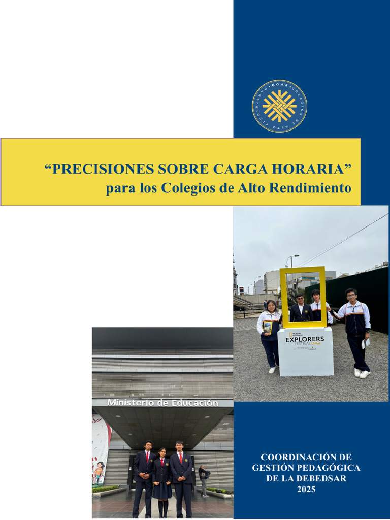 Carga Horaria Docente 2025 Coar Pdf Tiempo De Trabajo Maestros