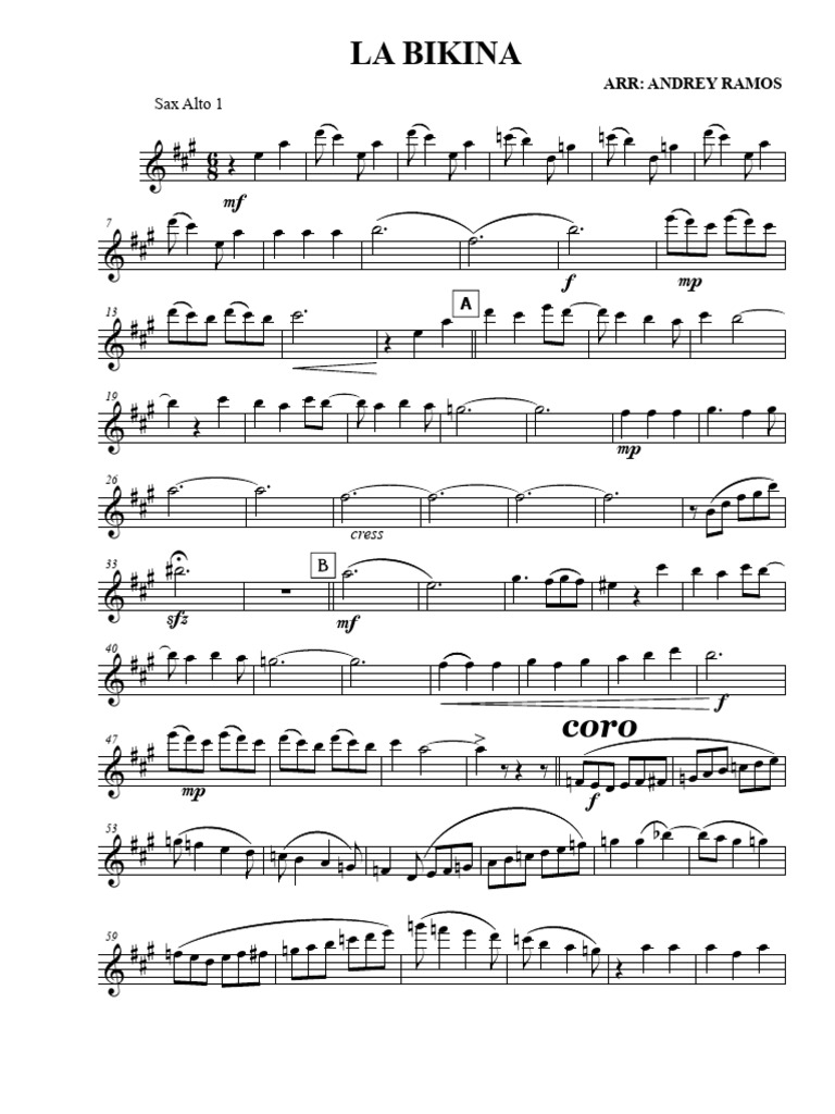 La Bikina Sax Alto 1 | PDF