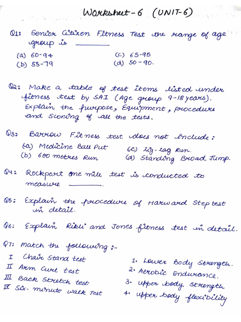 Unit-6 (Worksheet) | PDF