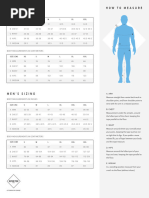 Sublimation Size Chart | PDF | Clothing | Fashion