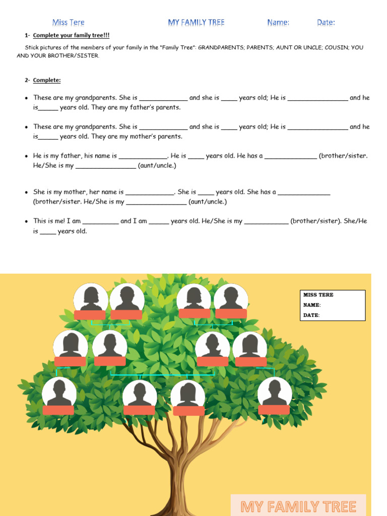 Family Tree Unit2 | PDF