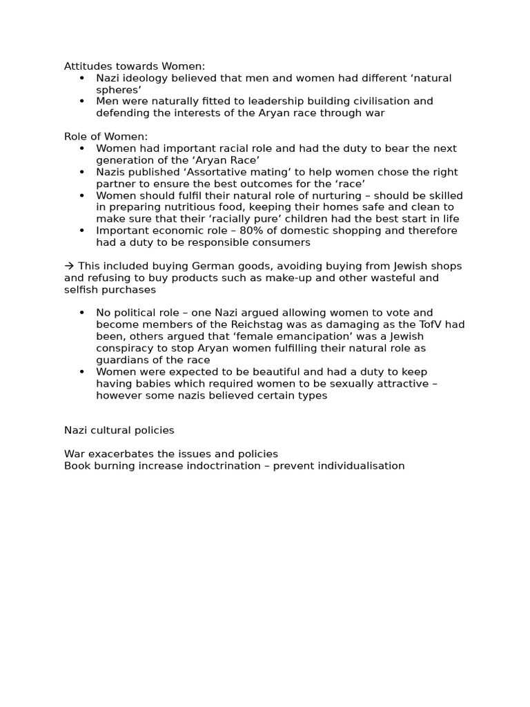 Attitudes Towards Women | PDF