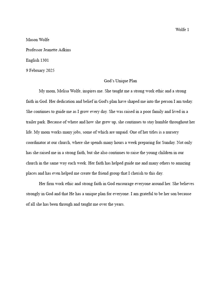 Character Analysis | PDF