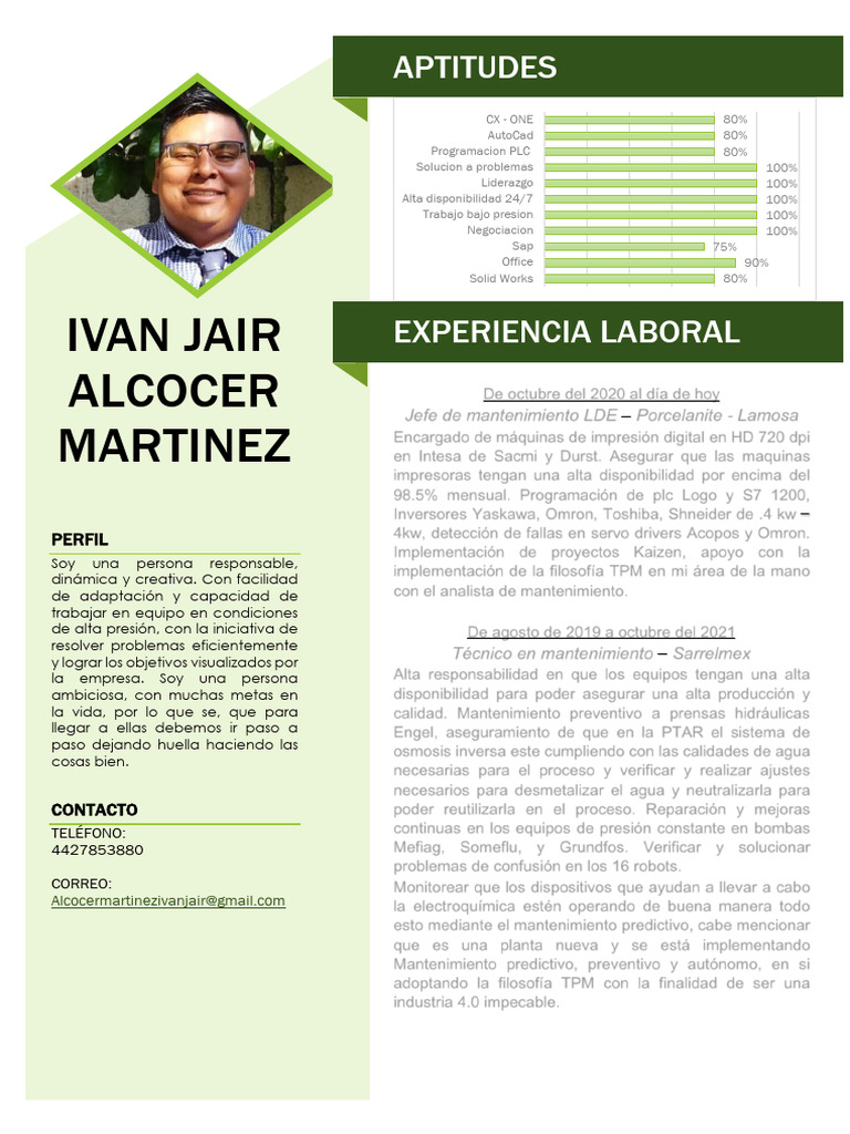 A - Mantenimiento Industrial - Ivan Alcocer | PDF | Ingeniería mecánica