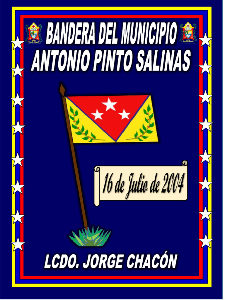 Bandera del Municipio Antonio Pinto Salinas | PDF | Color | Rojo