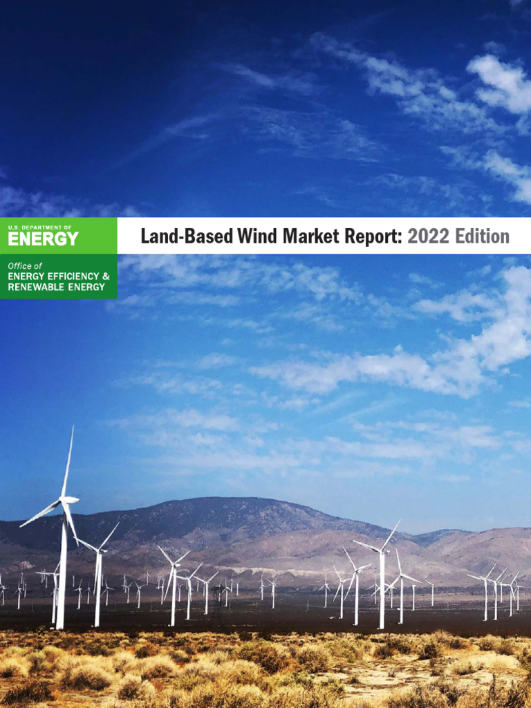 Land Based Wind Market Report 2202 | PDF | Wind Power | Wind Turbine