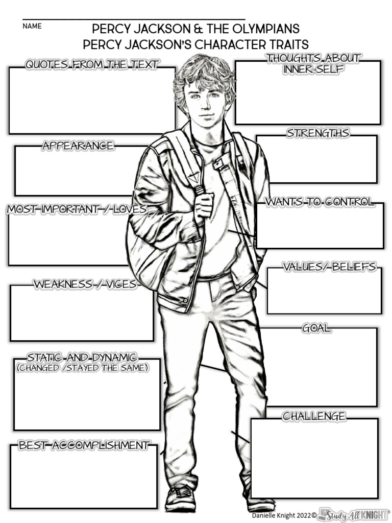 Percy Jackson Organizers Character Handouts | PDF | American Adventure ...